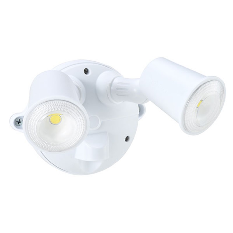 LED Spotlight 2 x 10W (White) | Security Lighting